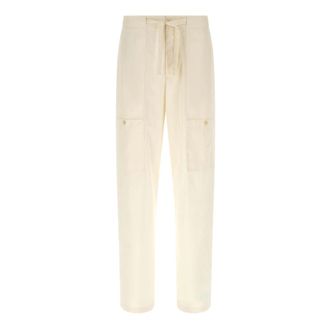 Jil Sander Homme, Pantalons, Beige, Taille: XL Pantalon Cargo en Popeline de Coton