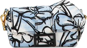 Fendi Hobo Bags - Joshua Vides Mini Nylon Convertible Baguette Cross - Gr. unisize - in Blau - für Damen