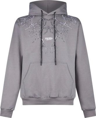 Phobia Archive Homme, Sweatshirts et sweats &agrave; capuche, Gris, Taille: XS SweaT-shirt de surv&ecirc;tement l&eacute;ger &agrave; manches longues