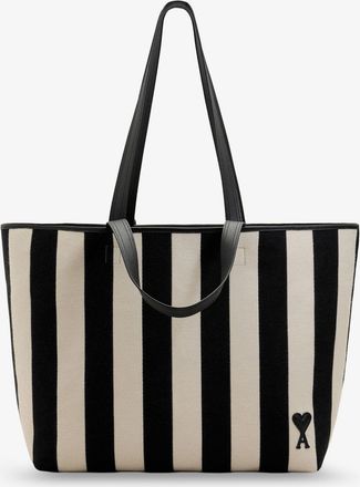 Ami Ami de Coeur canvas shopping bag - AMI PARIS - gender_Woman