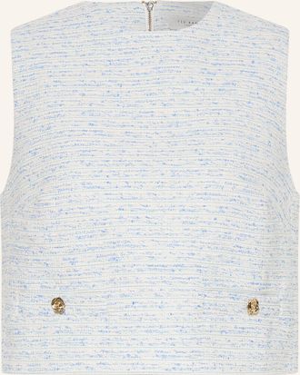 Ted Baker Boucl&eacute;-Top Acadiep Mit Glitzergarn blau