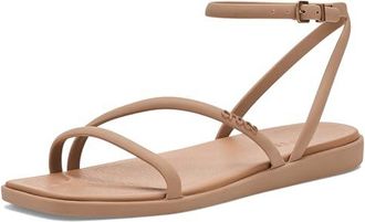 Crocs Sandales plates Miami avec sangle de cheville pour femme, chocolat au lait, pointure 40, Chocolat au lait., 39/40 EU