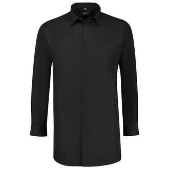 Adamo Chemise &agrave; manches longues Comfort Fit pour homme s&eacute;rie &laquo; John &raquo; en grandes tailles de 2XL &agrave; 10XL, Noir, 8XL