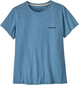 Patagonia Femme, Tops, Bleu, Taille: 36 FR P-6 Logo Responsabili-Tee