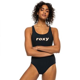 Roxy Active - Cross Back One-Piece Swimsuit for Women - Hinten überkreuzter Badeanzug - Frauen - XL - Schwarz