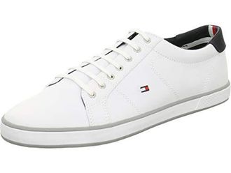 Tommy Hilfiger Chaussures de Sport Vulcanized pour Homme, Blanc., 43 EU