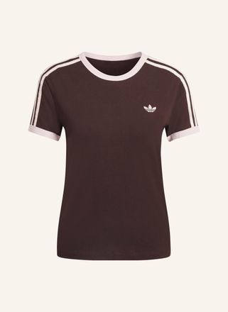 adidas Originals Adidas Originals 3-Streifen Slim T-Shirt braun