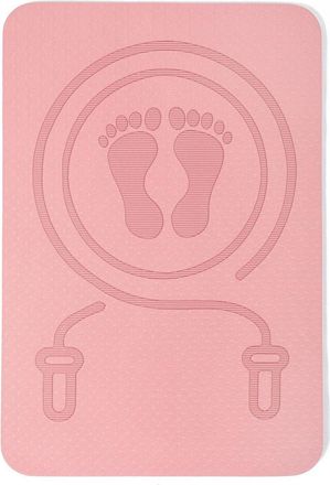 Generico Sprungmatte - TPE 6 mm rutschfest & D&auml;mpfung | Trainingsmatte & Yogamatte f&uuml;r Cardio Fitness | Boden Fitnessstudio innen au&szlig;en leise Kissen Schutz Bet