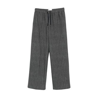 Circolo 1901 Pantalon Large &agrave; Cordon de Serrage - Femme - Pantalons - Gris - Taille: 36 FR