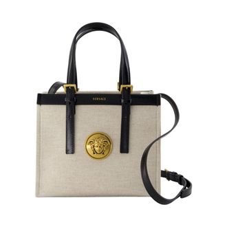 Versace Rivi&egrave;re Mini Canvas Tote - - Bags - Damen - Beige - ONE SIZE