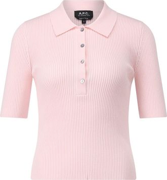 A.P.C. Poloshirt aus Rippstrick