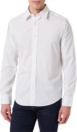 GANT Herren REG Micro Print Shirt Hemd, Wei&szlig;, XXL