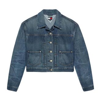 Tommy Jeans Pleated Trucker Jacket - - Jackets - Herren - Blau - S