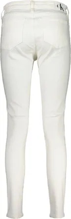 Calvin Klein Cotton Skinny Jeans - White