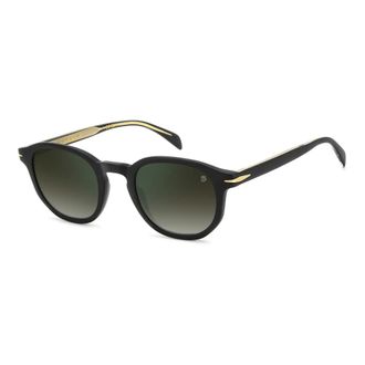 Eyewear by David Beckham Homme, Accessoires, Noir, Taille: 50 MM Lunettes de soleil Noir mat/Vert Miroir