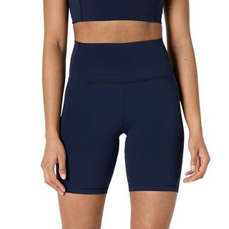 Amazon Essentials Active FormFlex Short de Yoga et Motard Doux comme du Beurre Taille Haute 17,8 cm Bleu Marine Taille XL