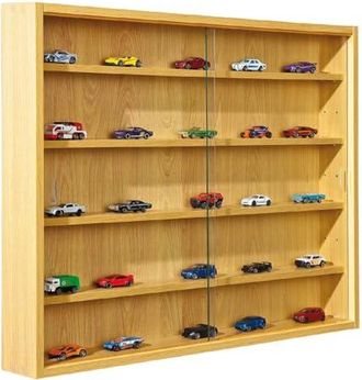 Dmora Vitrine mit Innenregalen, braune Farbe, 10 x 60 x 80 cm