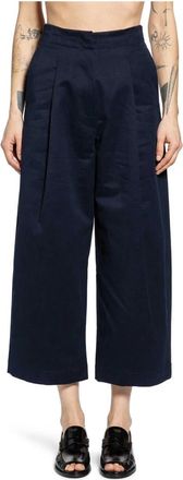 STUDIO NICHOLSON Femme, Pantalons, Bleu, Taille: 34 FR Dordoni Volume Pant