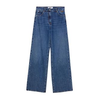 Msgm Msgm, Femme, Jeans, Bleu, Taille: 36 FR Jeans Amples Cinq Poches D&eacute;contract&eacute;s
