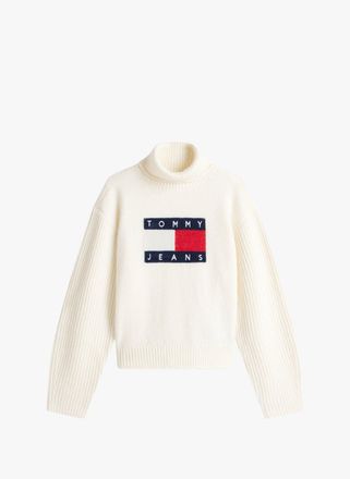 Tommy Hilfiger Pull c&ocirc;tel&eacute; &agrave; logo