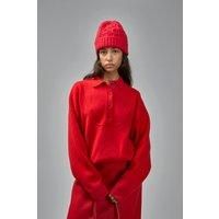 Jacquemus Pallone Vareuse-Style Knit Polo Sweater