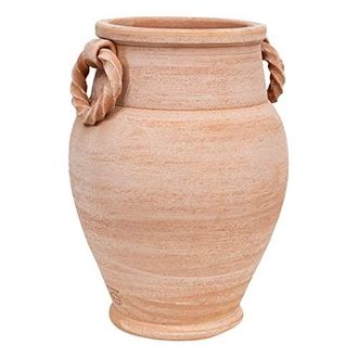 Biscottini International Schirmst&auml;nder f&uuml;r den Au&szlig;en- und Innenbereich, 34 x 48 cm, Terrakotta-Vasen, hergestellt in Italien, handgefertigt, f&uuml;r den Au&szlig;enbereich