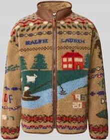 Polo Ralph Lauren Regular Fit Sweatjacke mit Motiv-Print