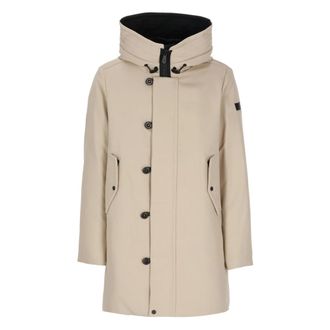 Peuterey Lange Daunenjacke - - Coats - Herren - Beige - L