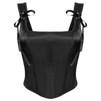 Generic Corset Femme Pirate, Corset Gainant R&eacute;tro Style Gilet, Bustier &Agrave; Lacets Pour Femme