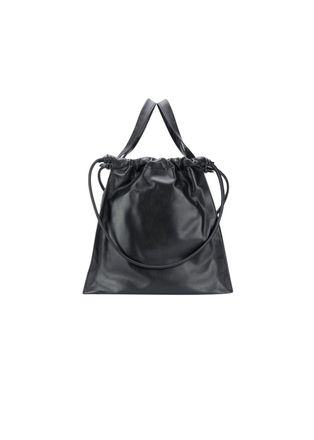 Hussein Chalayan Black leather tote bag