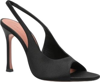Amina Muaddi Alexa Slipper 105 - - Shoes - Damen - Schwarzk - 38 1/2 EU