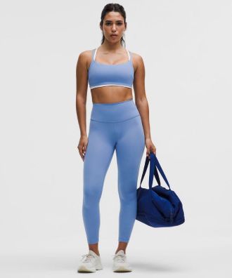 lululemon Legging Wunder Train Contour Fit taille haute pour Femmes - 64 cm - Bleu - Taille 10