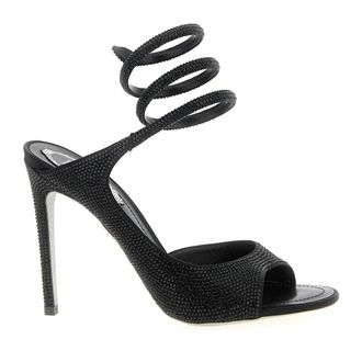 Rene Caovilla Audrey Satin Sandalen - - Shoes - Damen - Schwarzk - 41 EU