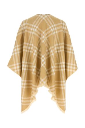 Burberry Unisex Sand Exterior: Wool Silk Cashmere Cappotti Coat