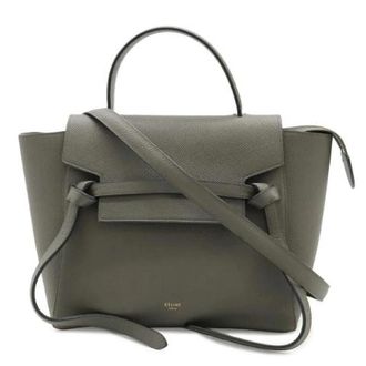 Celine Pre-owned Leder G&uuml;rteltasche Micro 2Way Handtasche - - Pre-owned - Damen - Grau - ONE SIZE