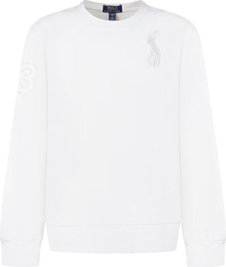 Polo Ralph Lauren Homme, Sweatshirts et sweats &agrave; capuche, Blanc, Taille: L Crewneck SweaT-shirt