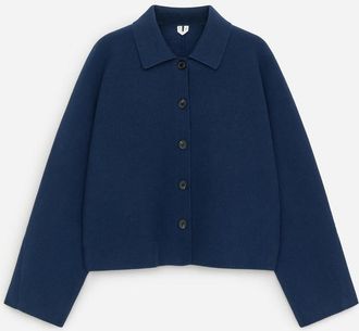Arket Strickjacke Aus Baumwolle -Blau