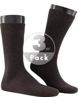 Kunert Herren Socken braun Baumwolle unifarben