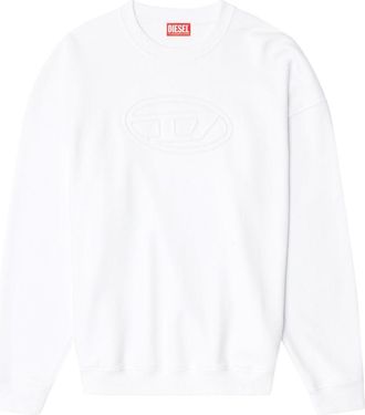 Diesel S-Mart-Bigoval Sweatshirt - Weiß