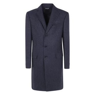 Ermenegildo Zegna Regular Coat - - Coats - Herren - Blau - L