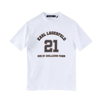 Karl Lagerfeld T-Shirt 21 - - Tops - Herren - Wei&szlig; - M