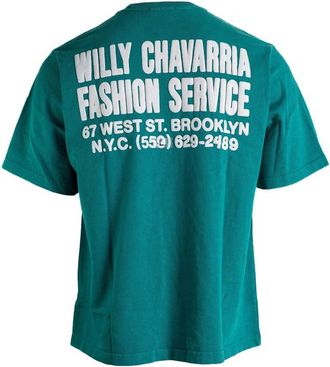 Willy Chavarria Cotton T-Shirt - Green