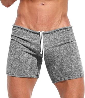 Generic Short de course avec cordon de serrage réglable - Coupe ajustée - Short de sport court - Short de fitness - Short de sport - Short de gym - Short dent