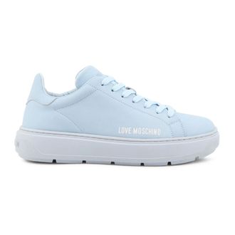 Love Moschino Femme, Chaussures, Bleu, Taille: 36 EU Baskets en cuir