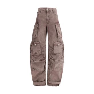 The Attico Cargo Jeans mit Oversize-Passform - - Jeans - Damen - Lila - W27
