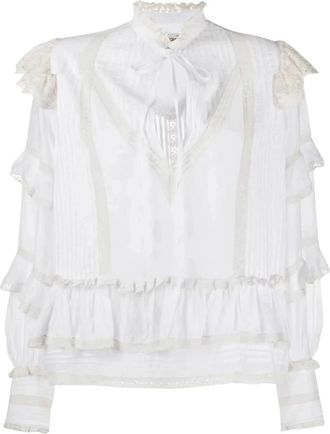 Zadig&Voltaire Tunique Trinity - Femme - Blouses et Chemises - Blanc - Taille: 36 FR