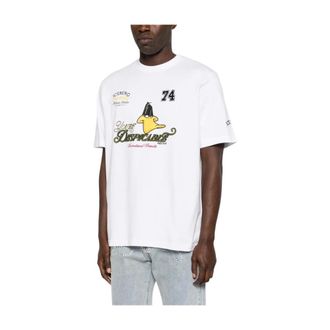 Iceberg Homme, Tops, Blanc, Taille: XL T-shirt &agrave; col rond et imprim&eacute; de dessin anim&eacute;