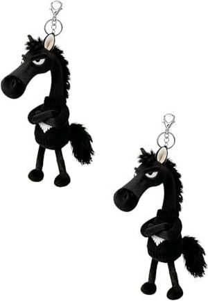 Generic 2026 Ann&eacute;e du cheval porte-bonheur Mascotte porte-bonheur Gardien en peluche porte-bonheur porte-bonheur Souhaits positifs, porte-cl&eacute;s chevaux t&ecirc;tus o