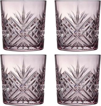 Luminarc Salzburg Rosafarbene Gläser, 4 Stück, Glas, 30 cl, nicht mikrowellengeeignet