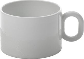 Alessi Dressed Tee-Obertasse 4 Stück Porzellan Weiss